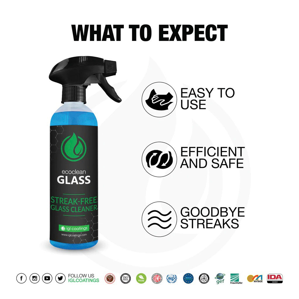 IGL Ecoclean Glass Streak Free Cleaner – IGL Coatings Australia