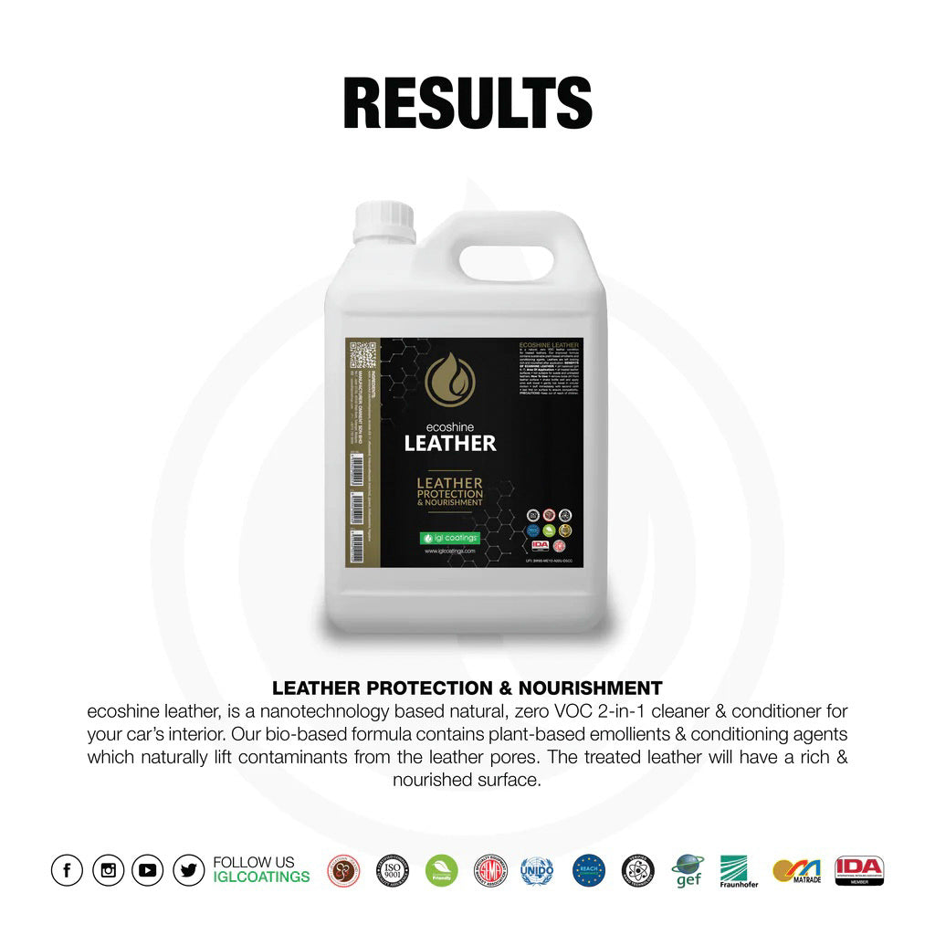 IGL Ecoshine Leather Cleaner and Conditioner – IGL Coatings Australia